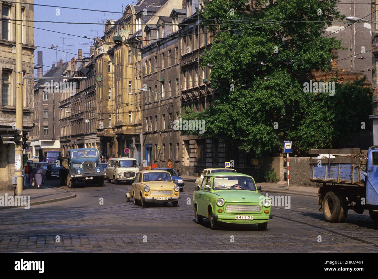 Allemagne de l'est pollution a leipzig Mai 1990 Stock Photo - Alamy