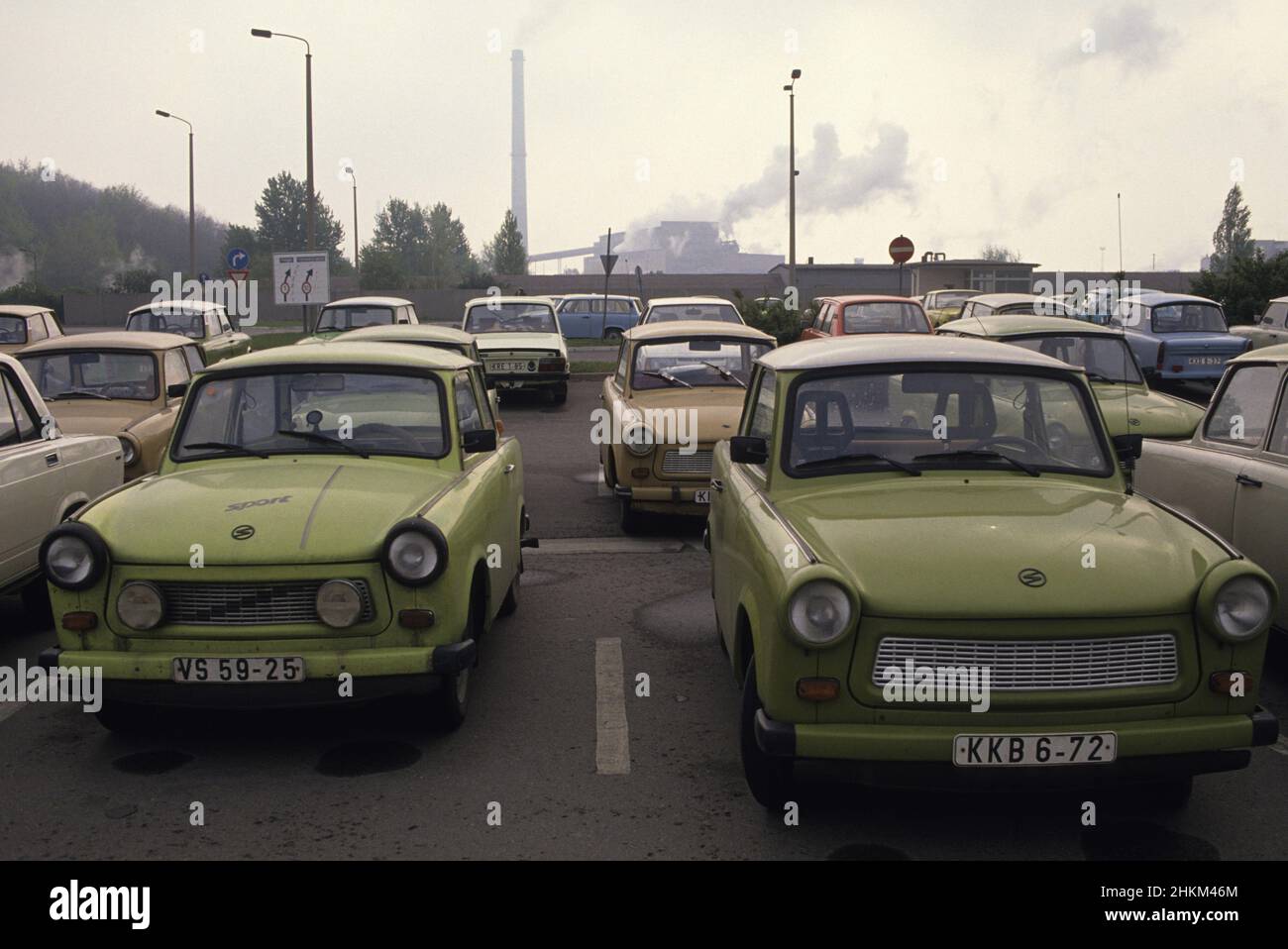 Allemagne de l'est pollution a leipzig Mai 1990 Stock Photo - Alamy