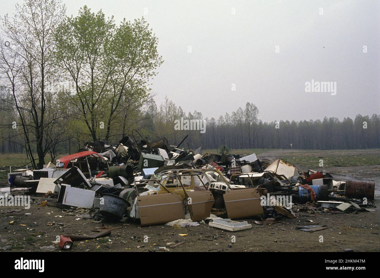 Allemagne de l'est pollution a leipzig Mai 1990 Stock Photo - Alamy