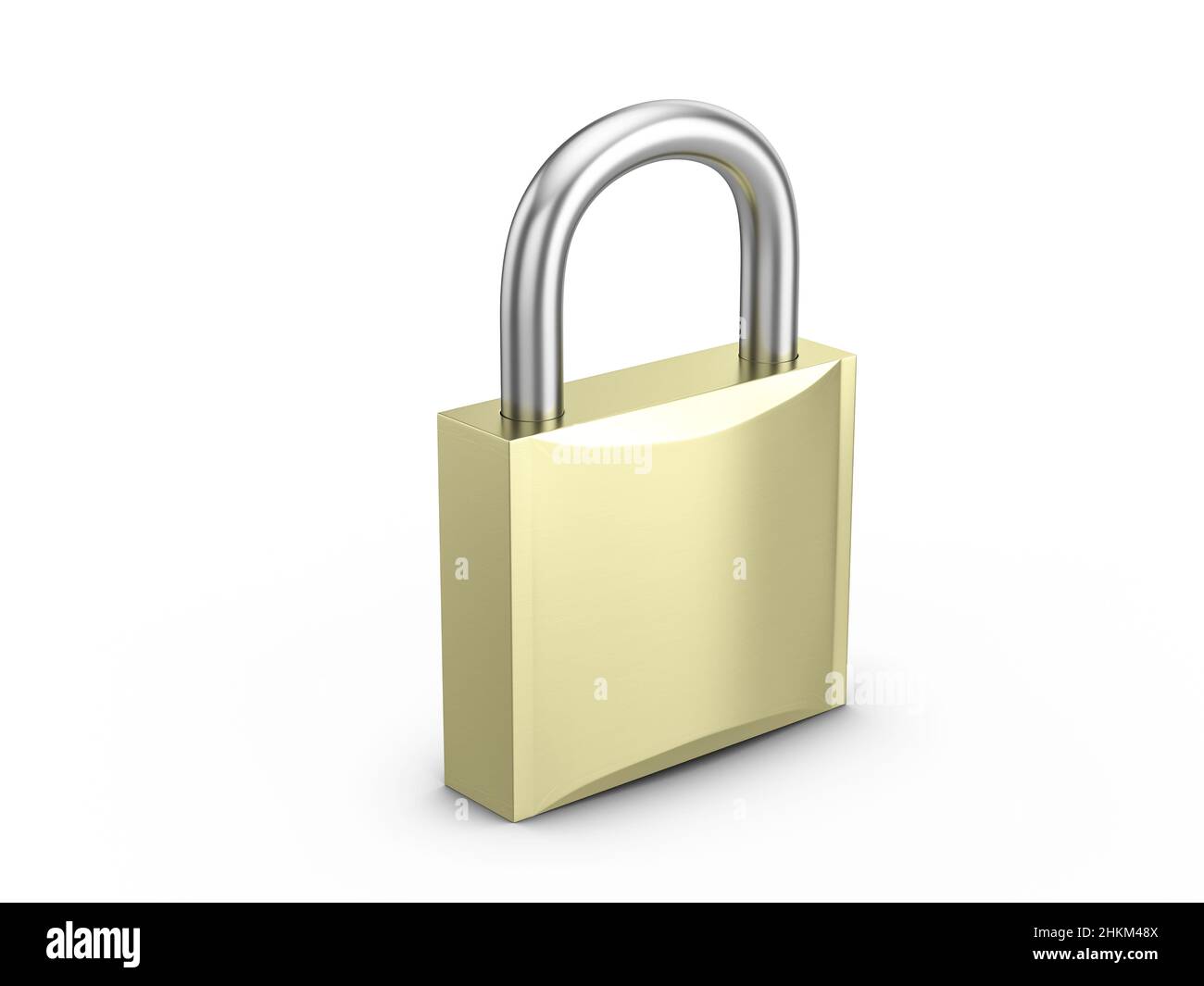 Padlock on a white background. 3d illustration Stock Photo - Alamy