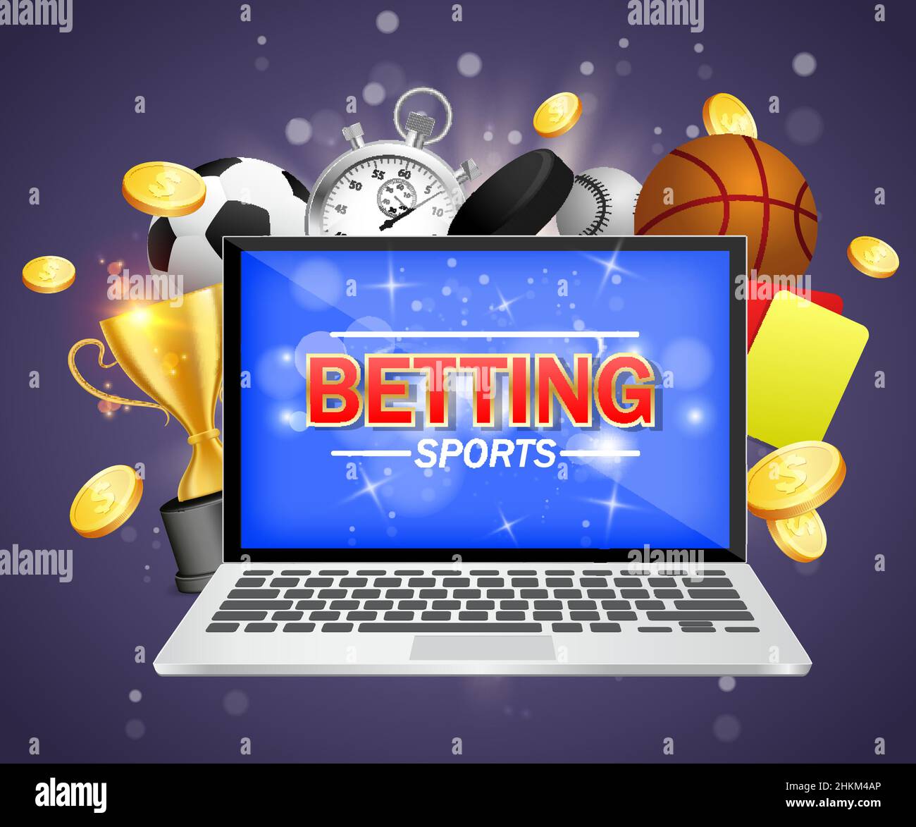 Online sports betting vector poster banner design template Stock Vector ...