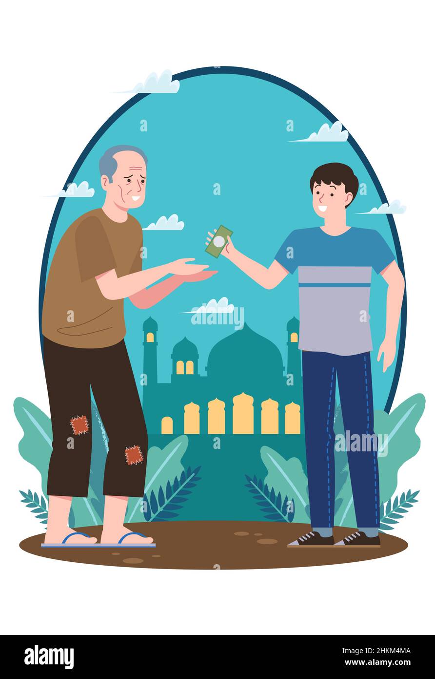 Muslim arabic man giving Stock Vector Images - Alamy
