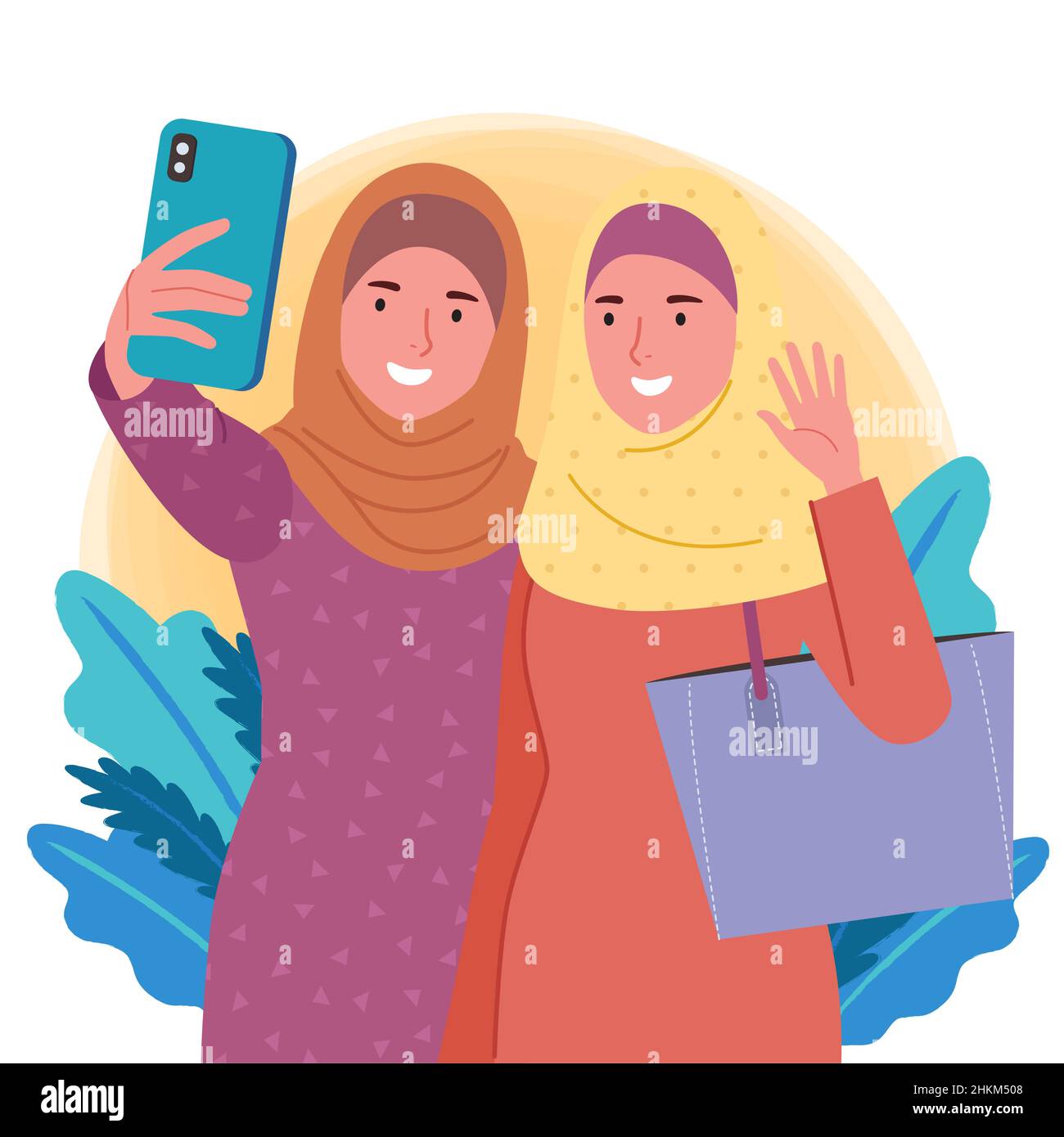 Two holy women Stock Vector Images - Alamy