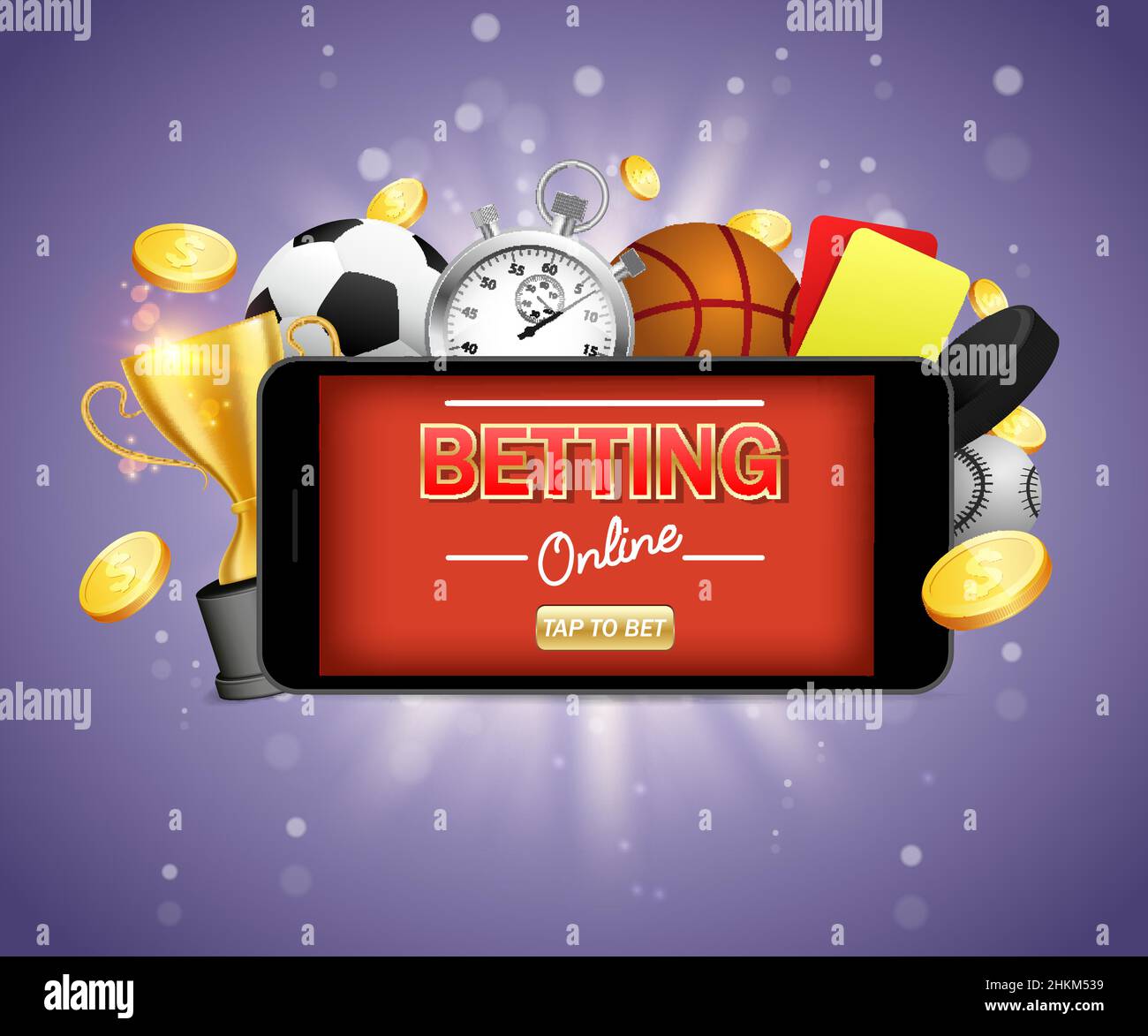 Online sports betting vector poster banner design template Stock Vector ...