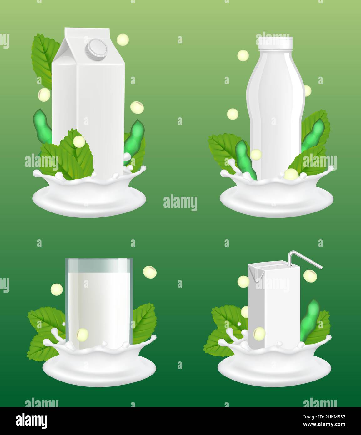 Soya milk healthy carton Stock Vector Images - Alamy