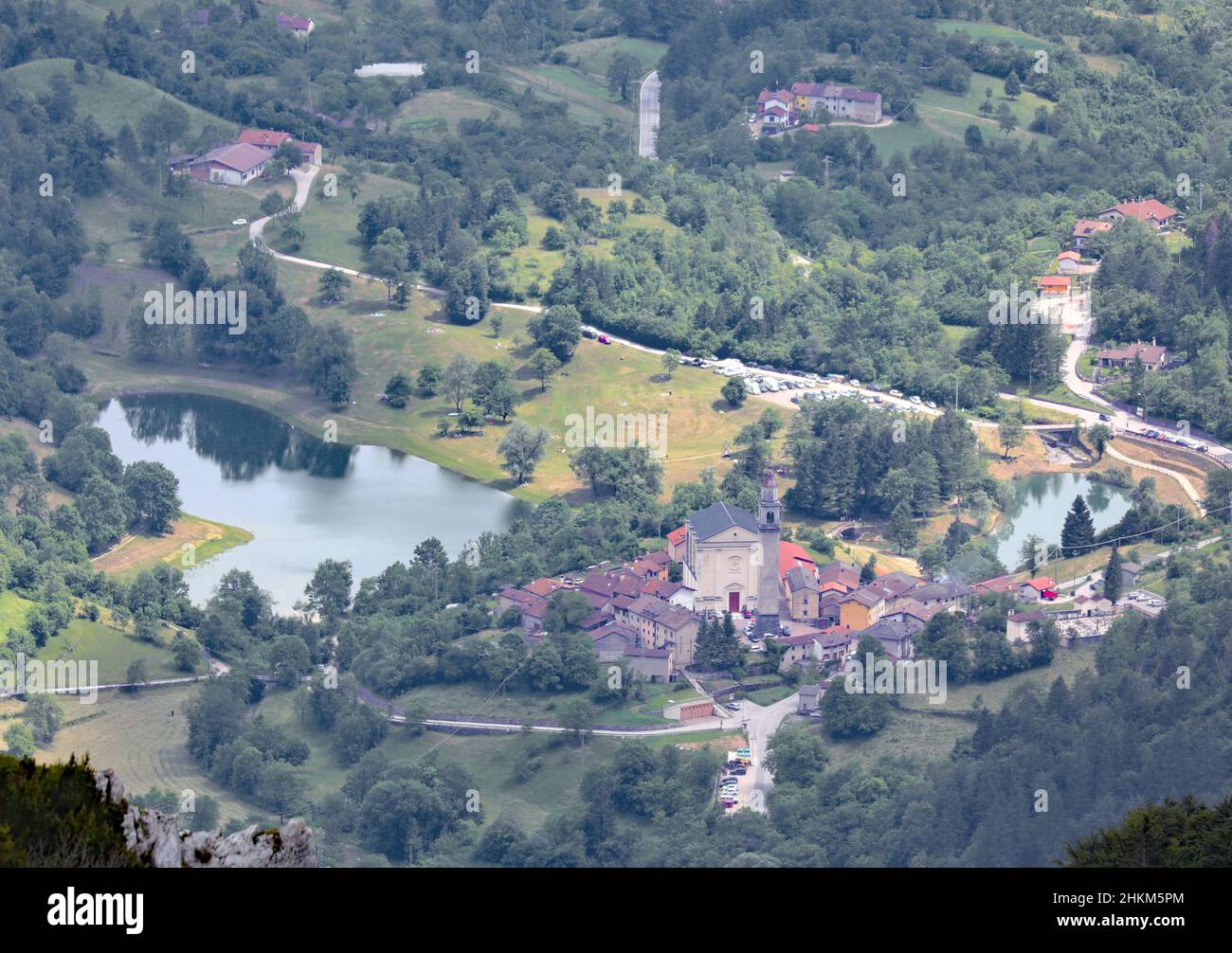 panorama of the smallest town in Italy called LAGHI that means Lakes in ...