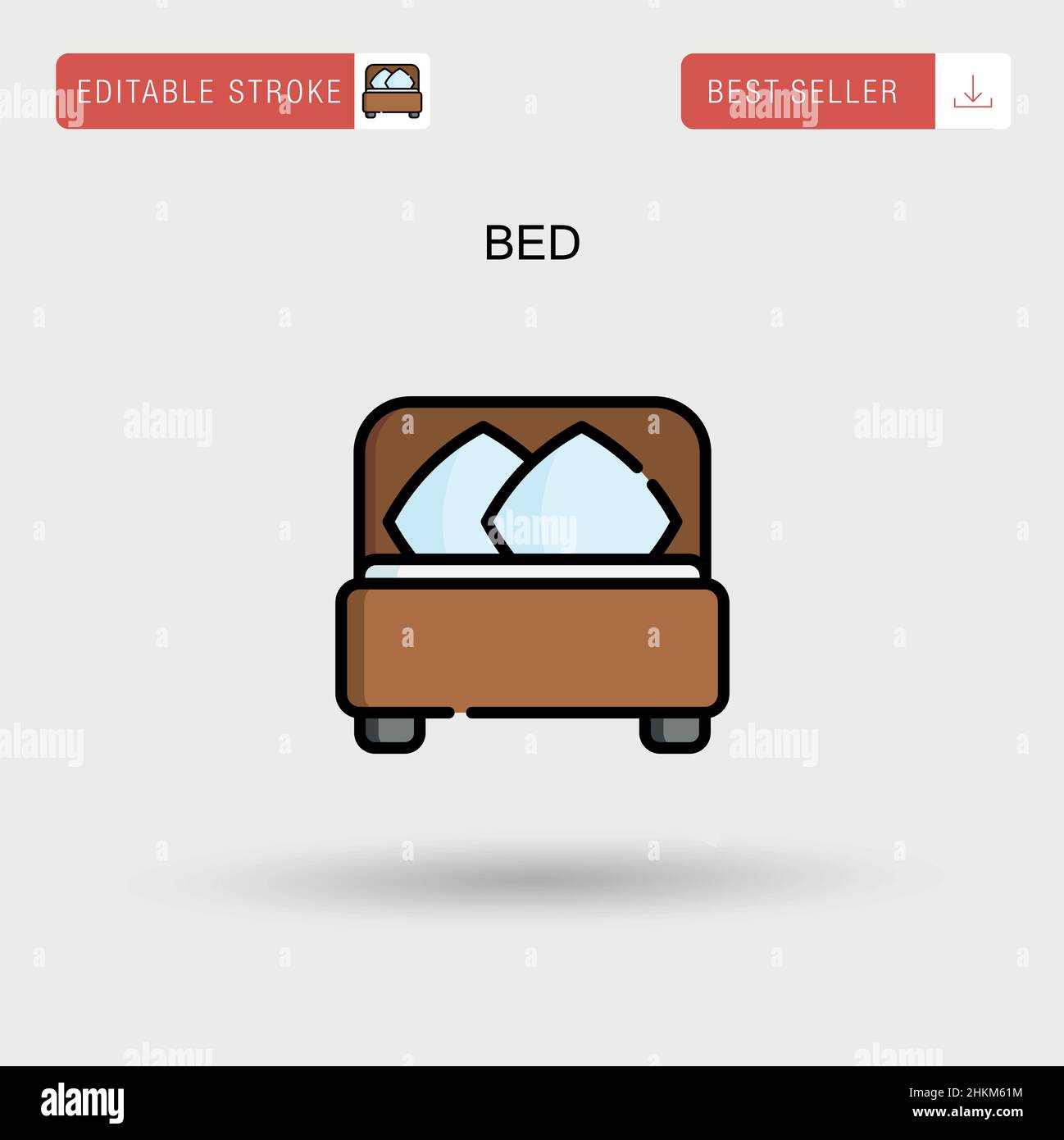 White empty bed Stock Vector Images - Alamy