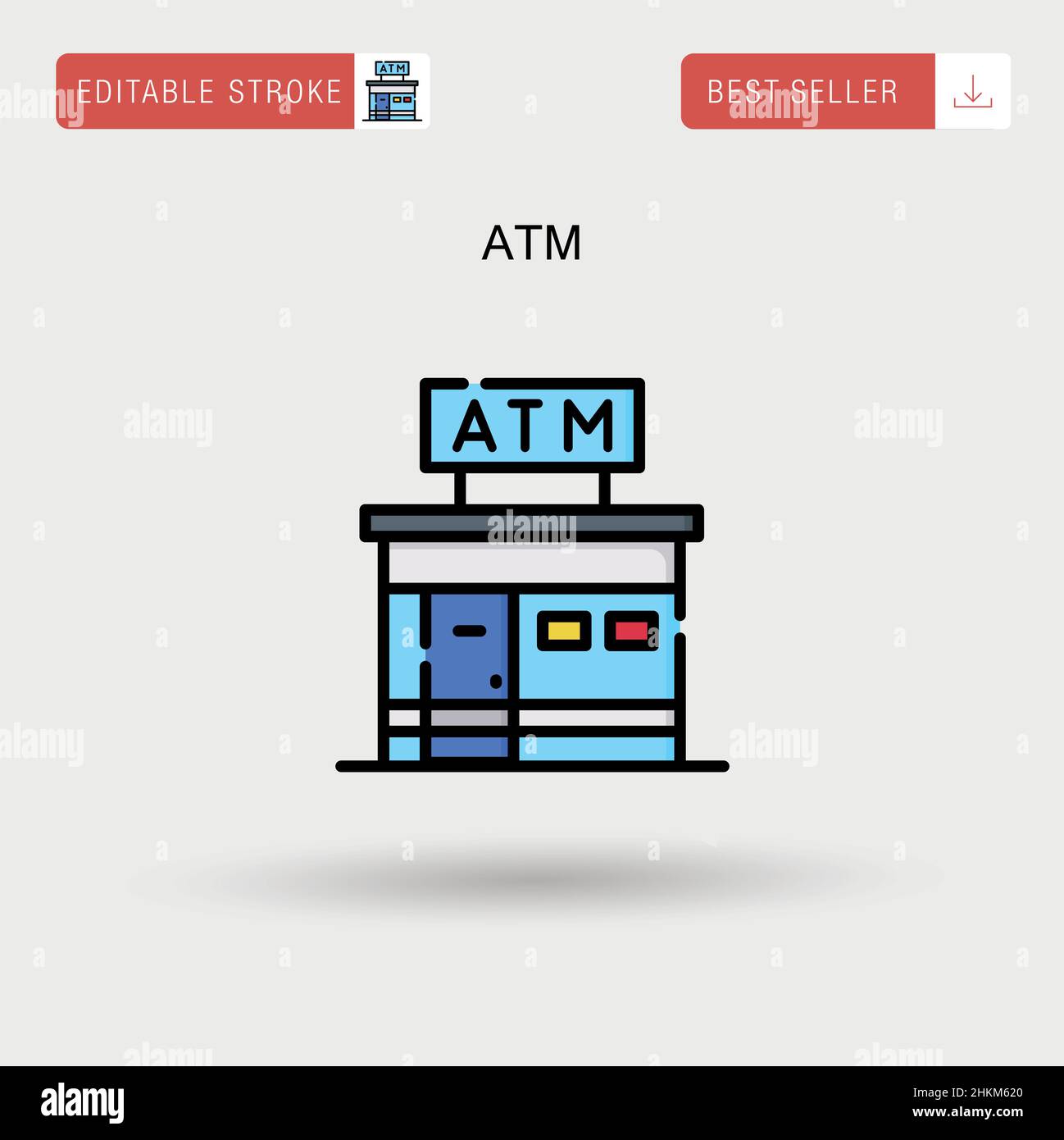 Woman atm holding money Stock Vector Images - Alamy