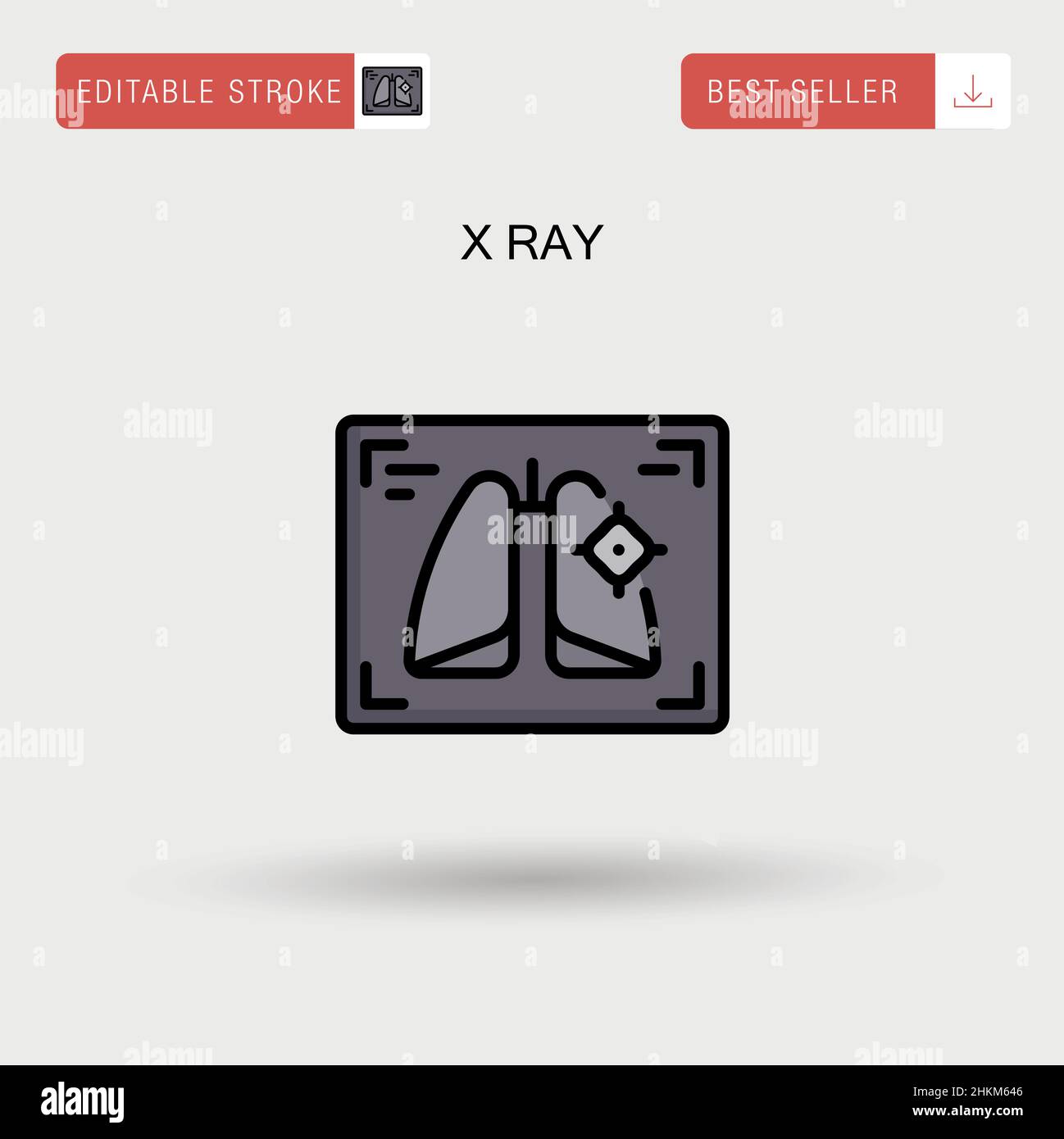X ray Simple vector icon Stock Vector Image & Art - Alamy