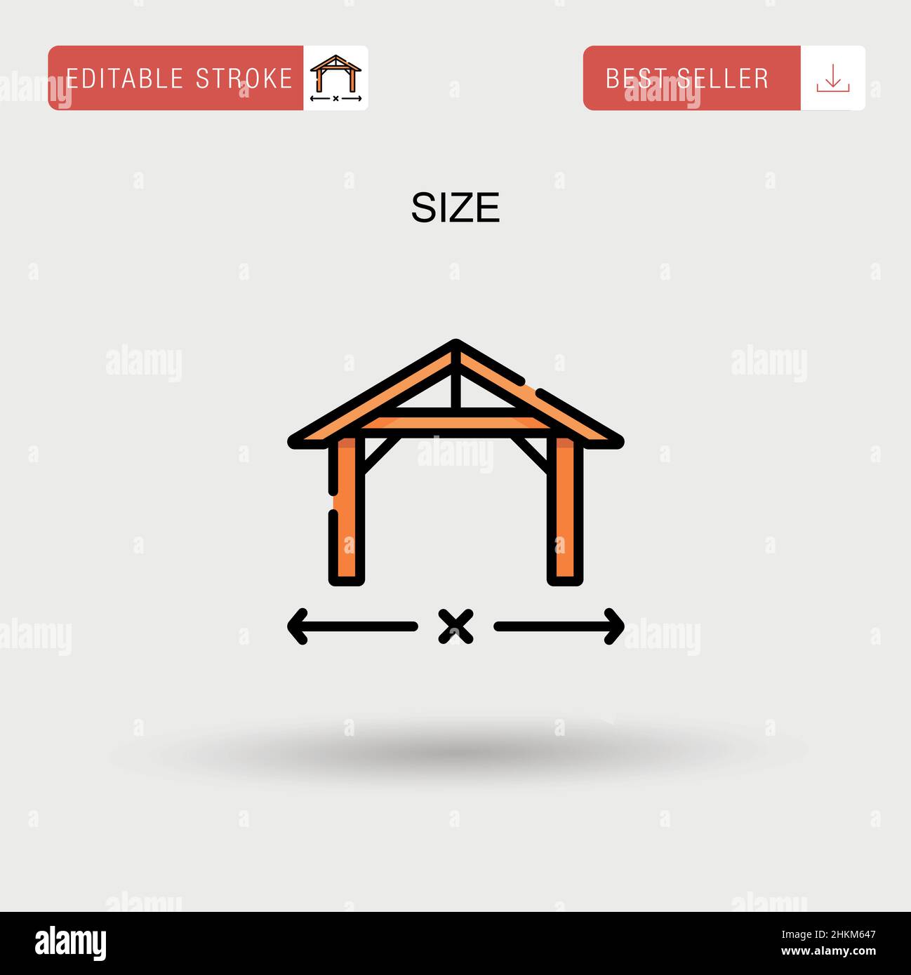 Size Simple vector icon Stock Vector Image & Art - Alamy