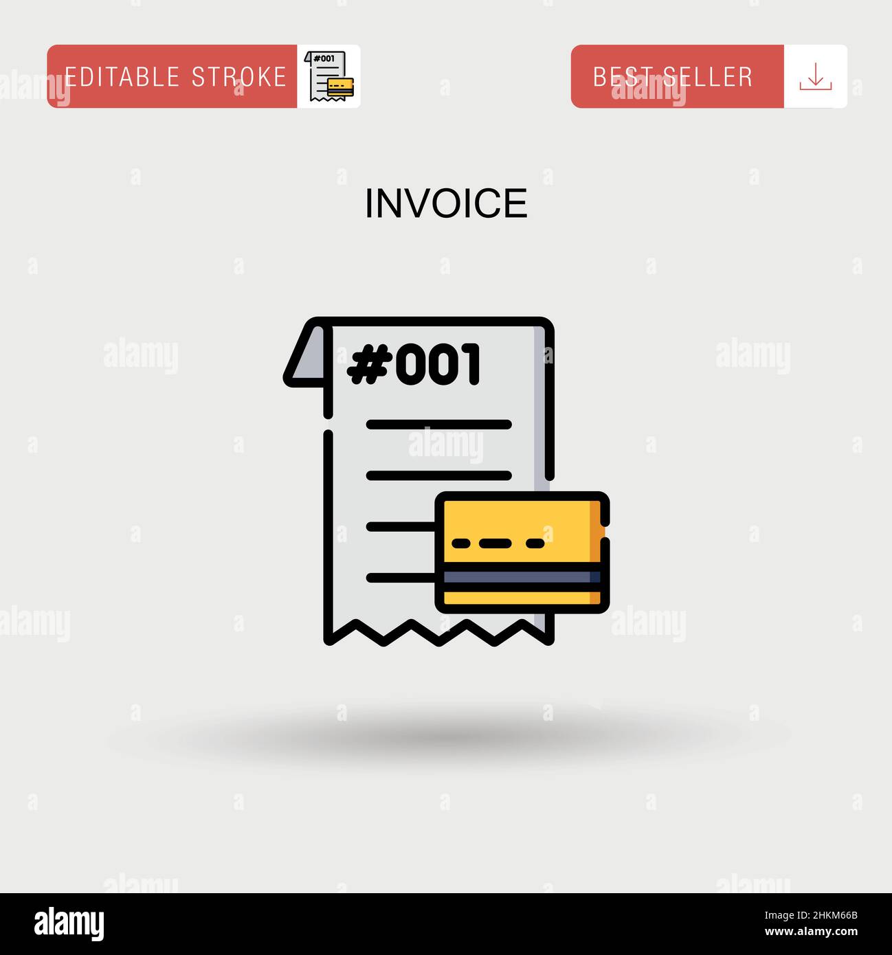Invoice Simple vector icon Stock Vector Image & Art - Alamy
