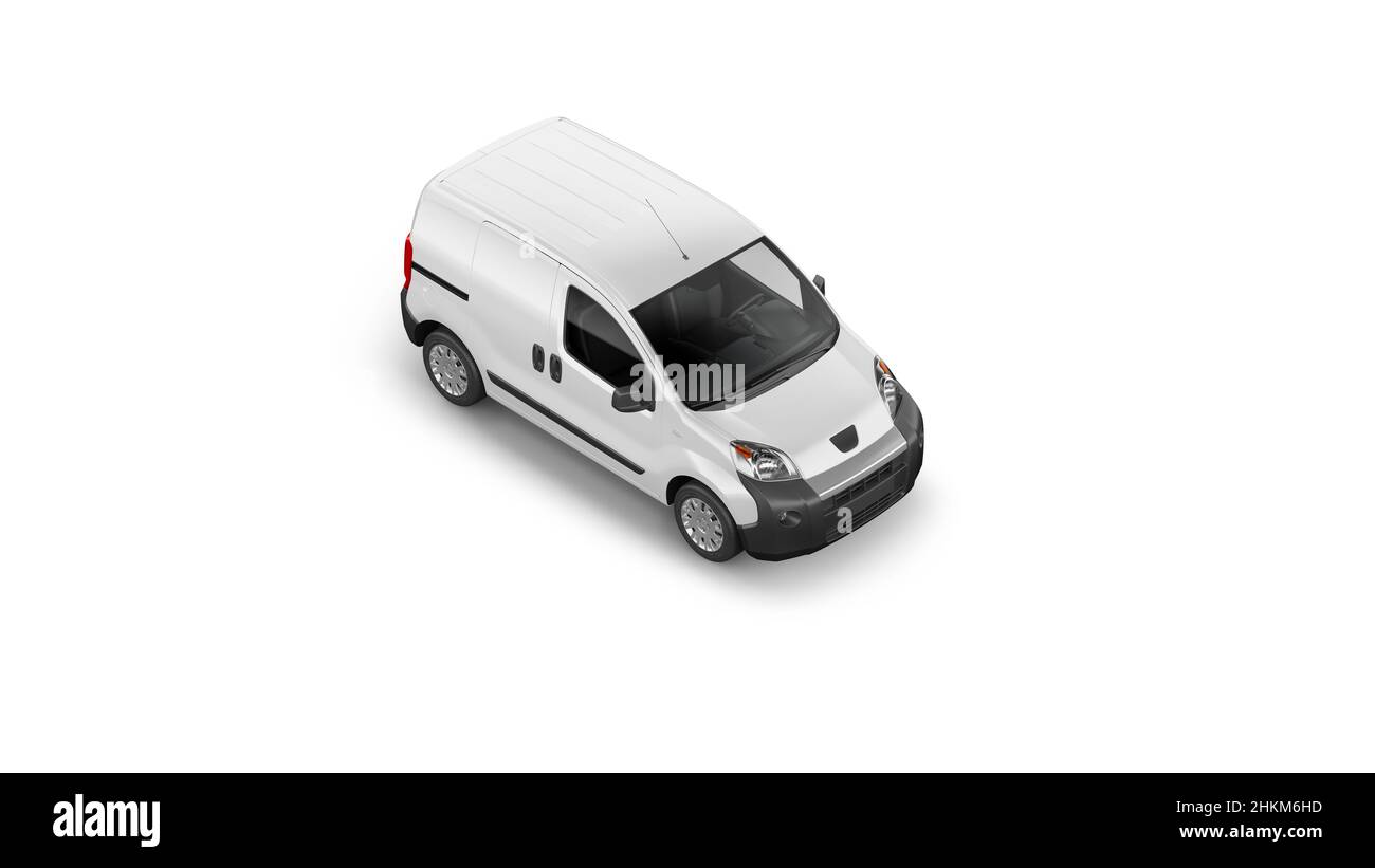 Panel Van Mockup 3D Rendering Stock Photo - Alamy