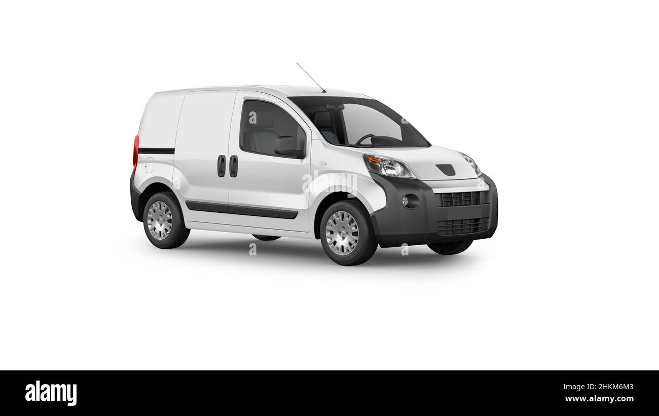 Panel Van Mockup 3D Rendering Stock Photo - Alamy