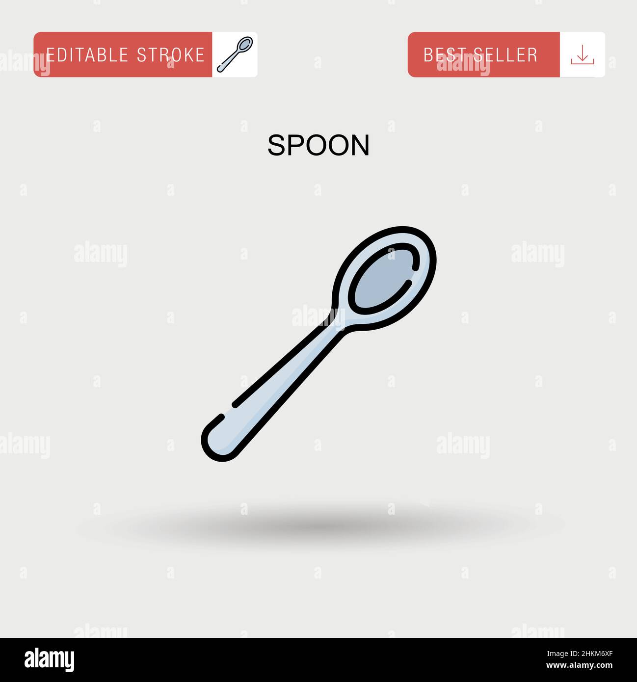 Teaspoon silhouette Stock Vector Images - Alamy