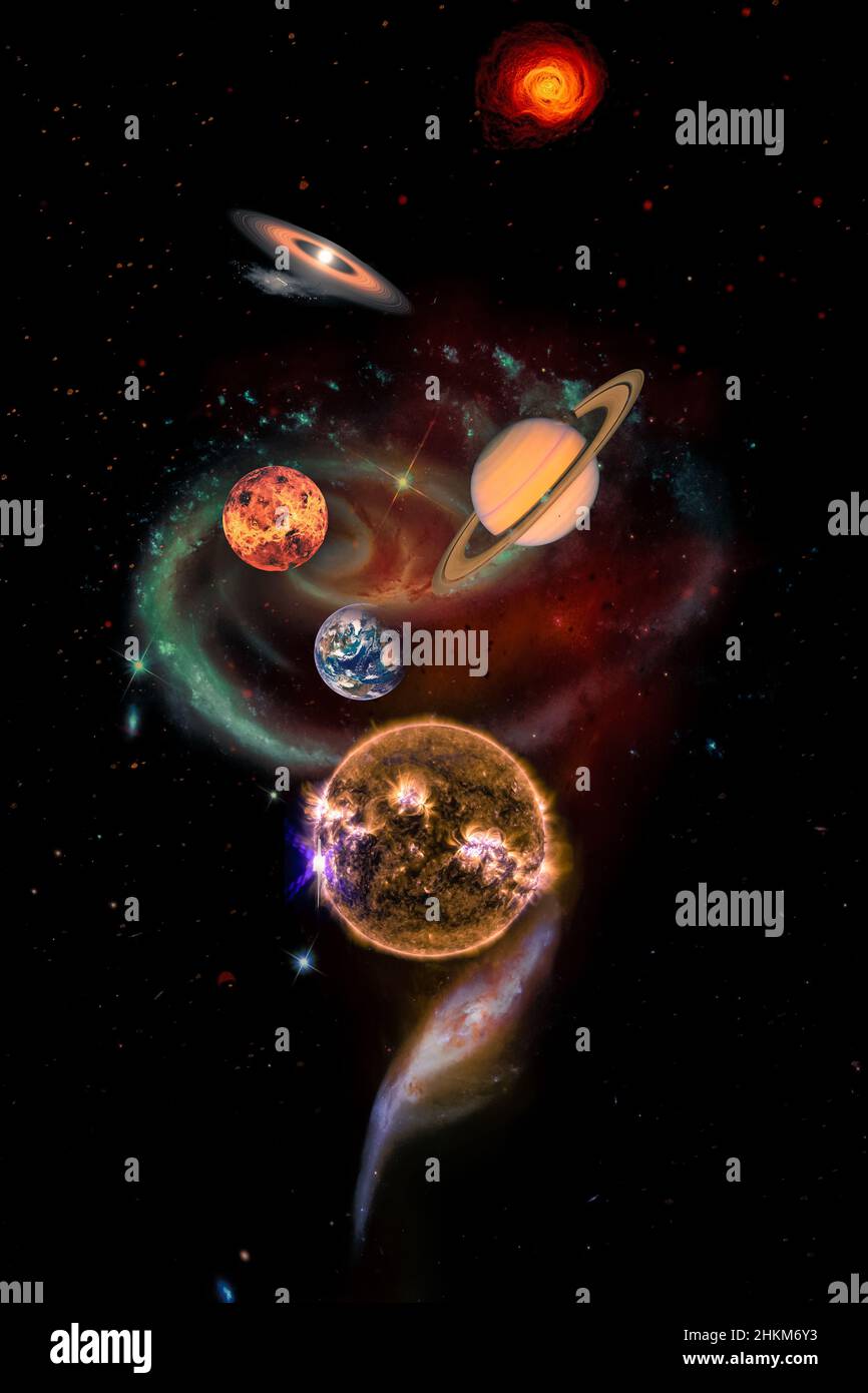 Solar system concept. Elements of this image furnished by NASA Stock ...
