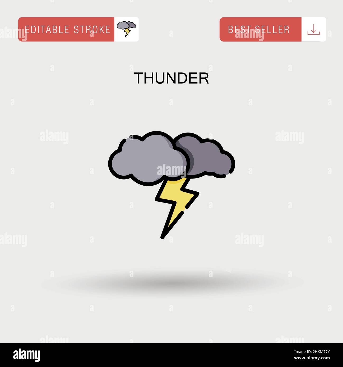 Electrical thunder storm Stock Vector Images - Alamy