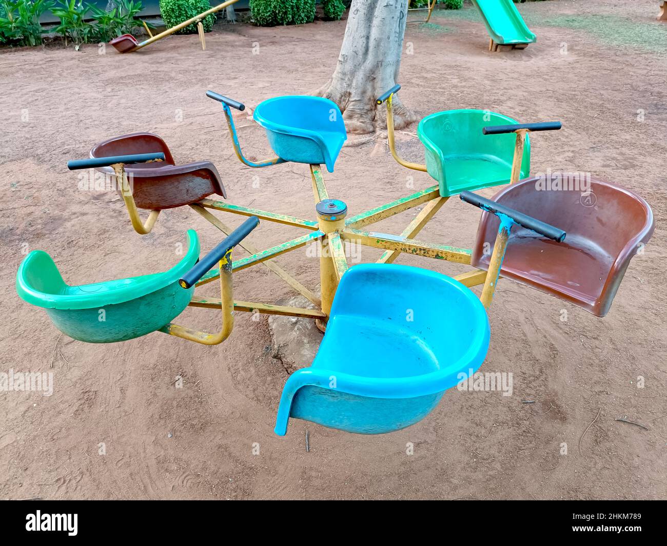 Empty playground structure hi-res stock photography and images - Alamy