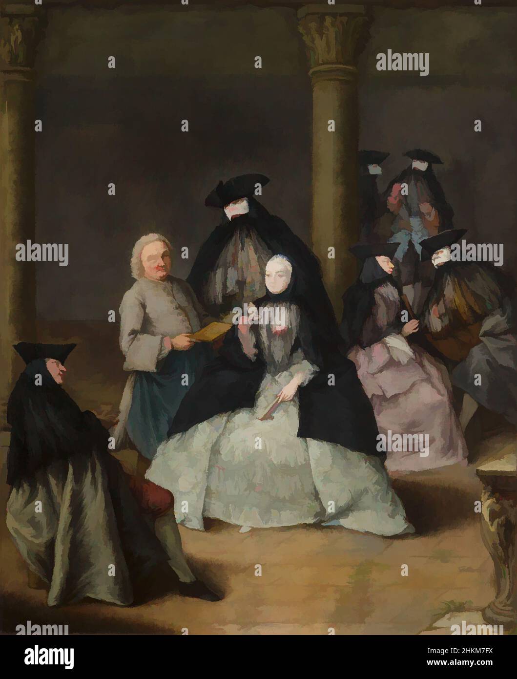 Art inspired by Masked Party in a Courtyard, Pietro Longhi, Italian ...