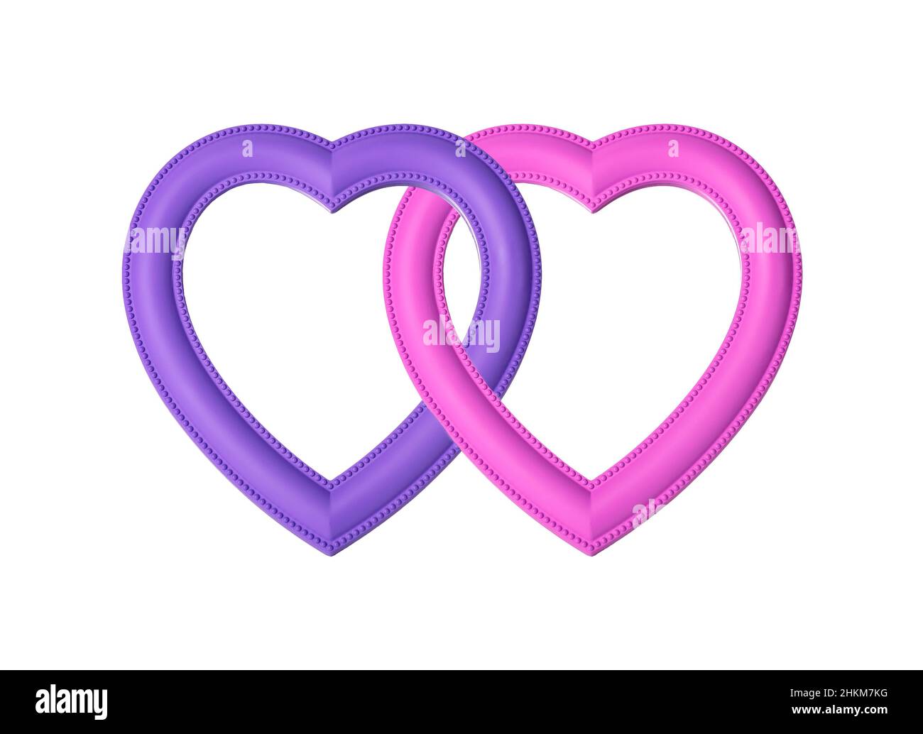 Two Hearts Purple