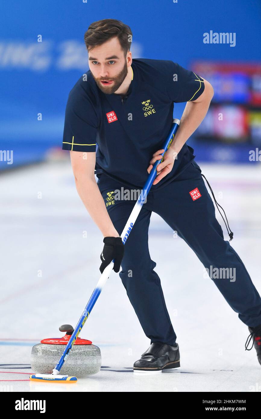 Beijing, China. 5th Feb, 2022. Oskar Eriksson of Sweden competes during ...