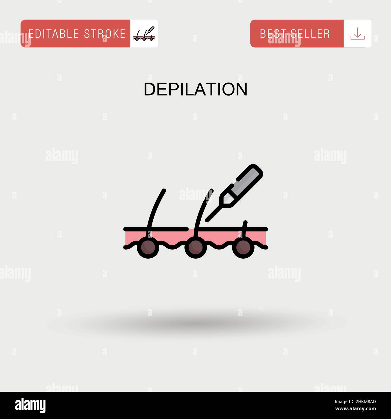 Woman laser hair removal Stock Vector Images - Alamy