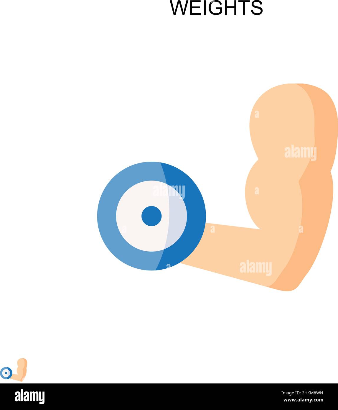 Weights Simple vector icon. Illustration symbol design template for web ...