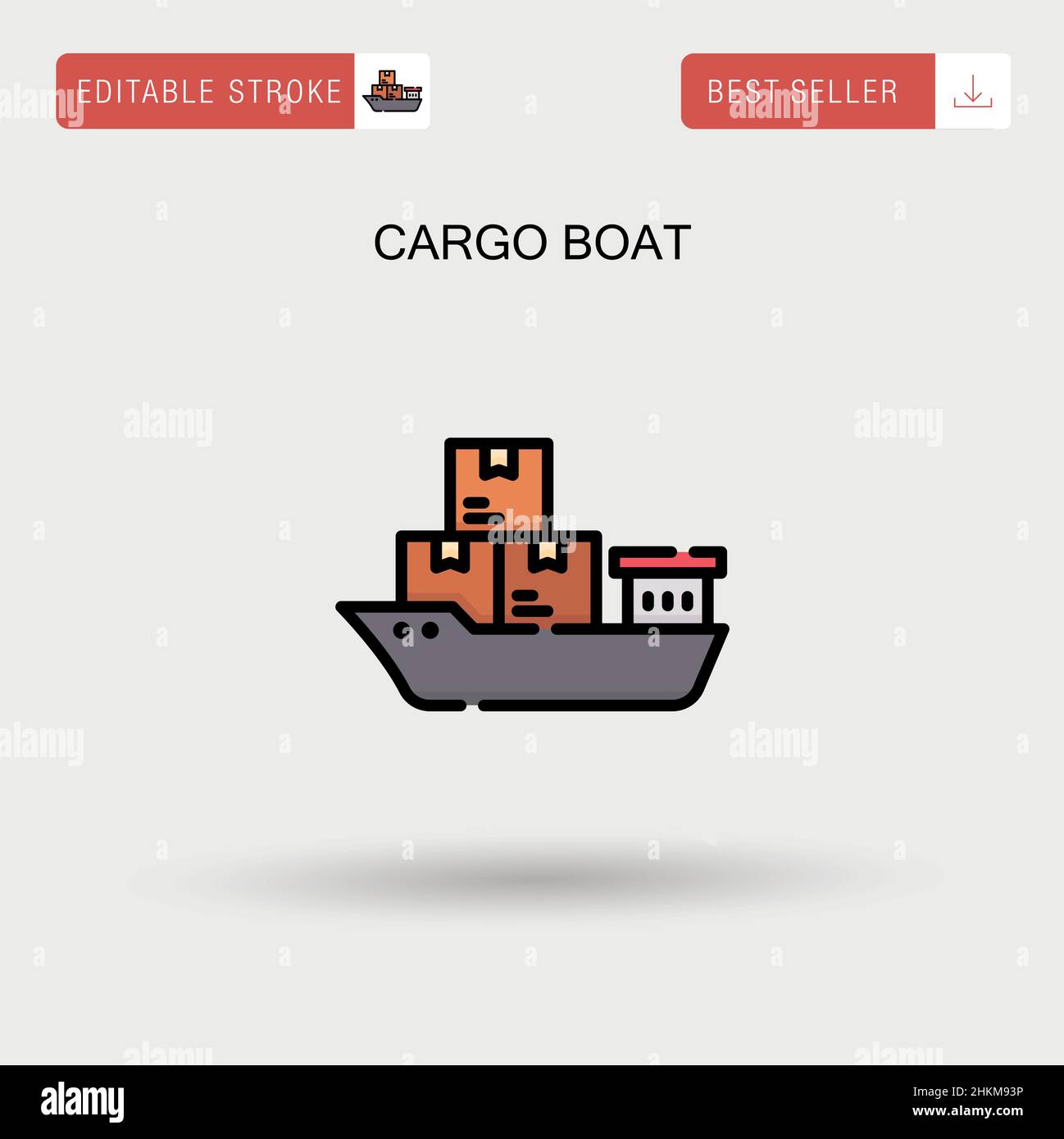 Unloading the boat Stock Vector Images - Alamy