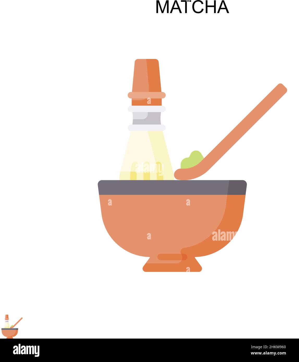 Matcha Simple vector icon. Illustration symbol design template for web ...