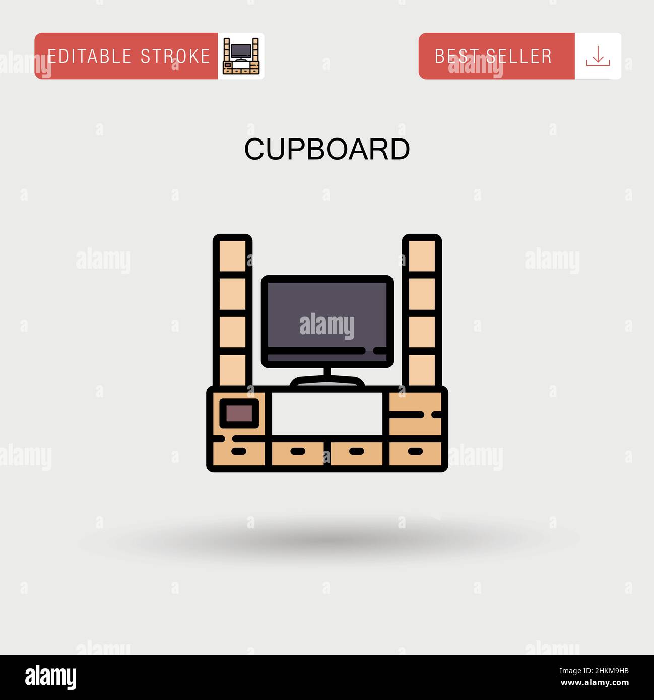 Cupboard box concept Stock Vector Images - Alamy