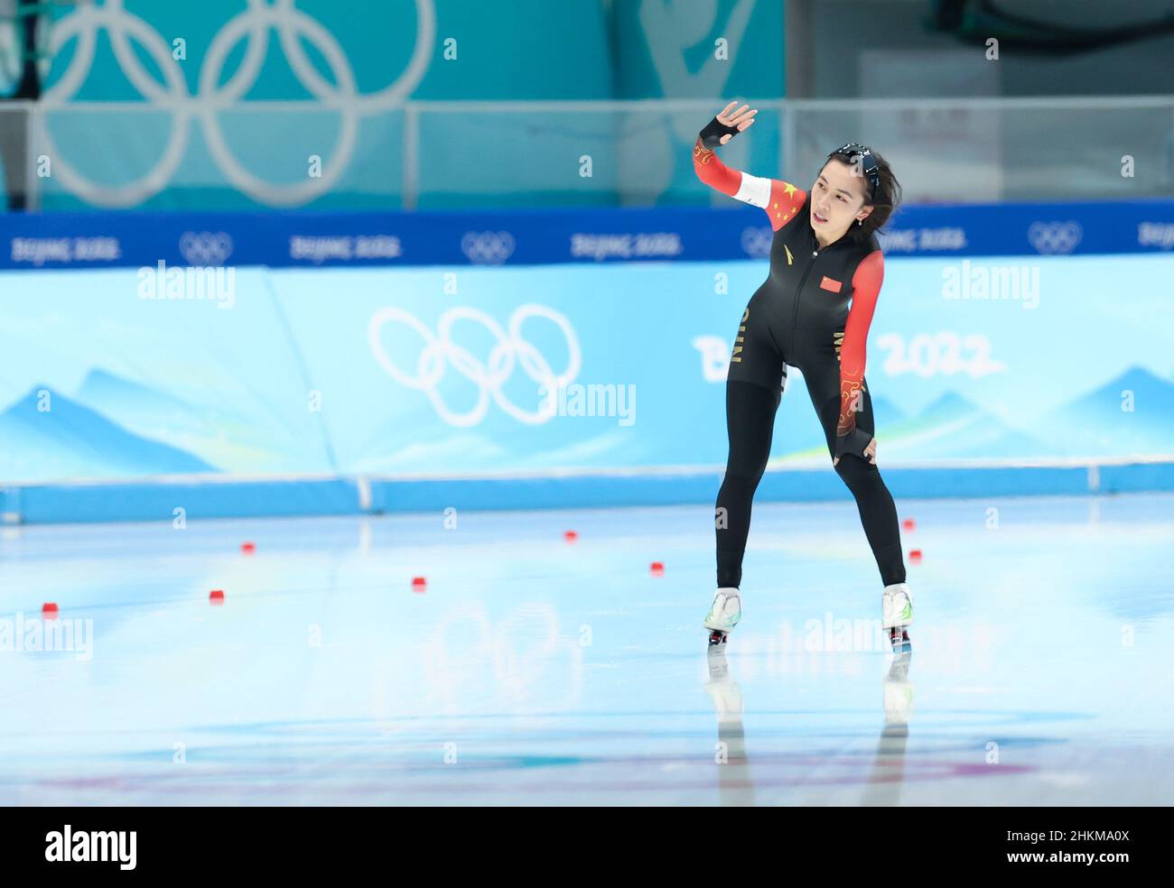 Beijing, China. 5th Feb, 2022. Adake Ahenaer of China prepares to ...