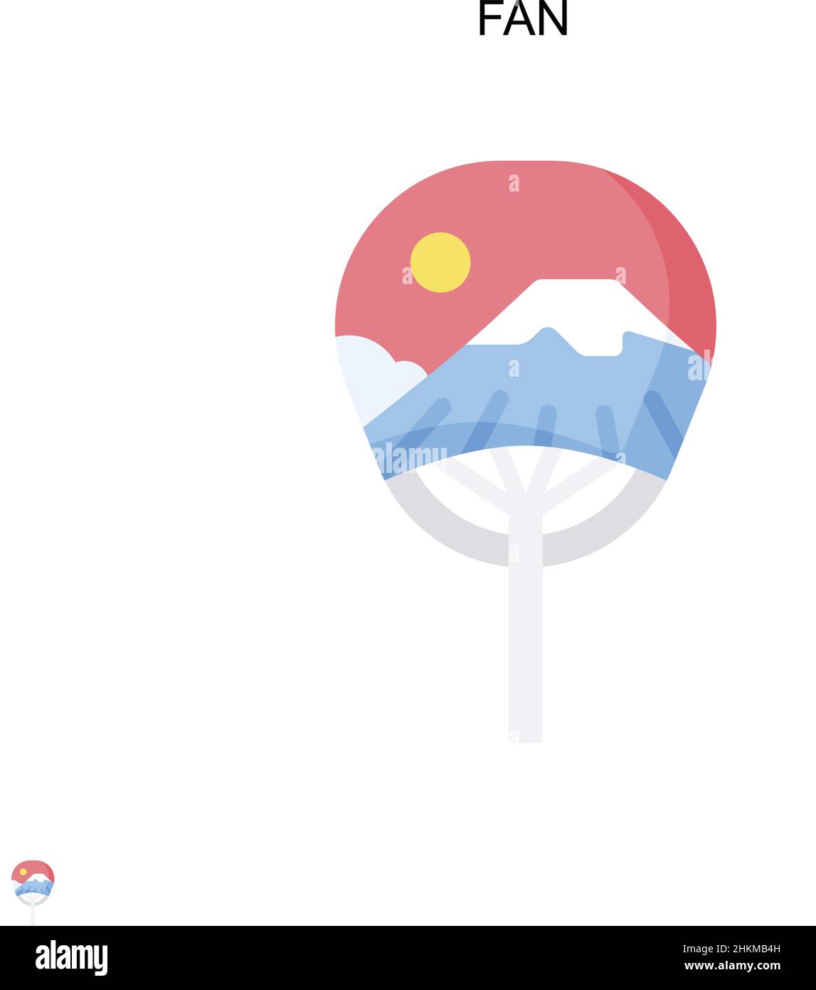 Fan Simple vector icon. Illustration symbol design template for web ...