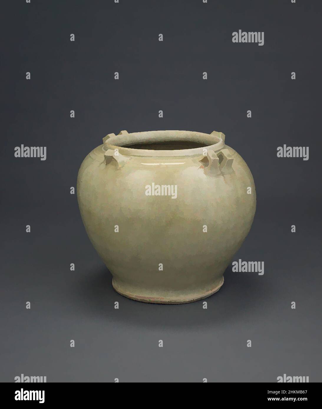 Art inspired by Jar (guan) with Six Squared Lugs, Chinese, Six ...