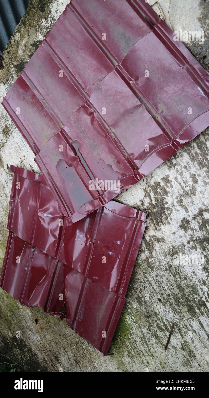 broken red roof tile Stock Photo - Alamy