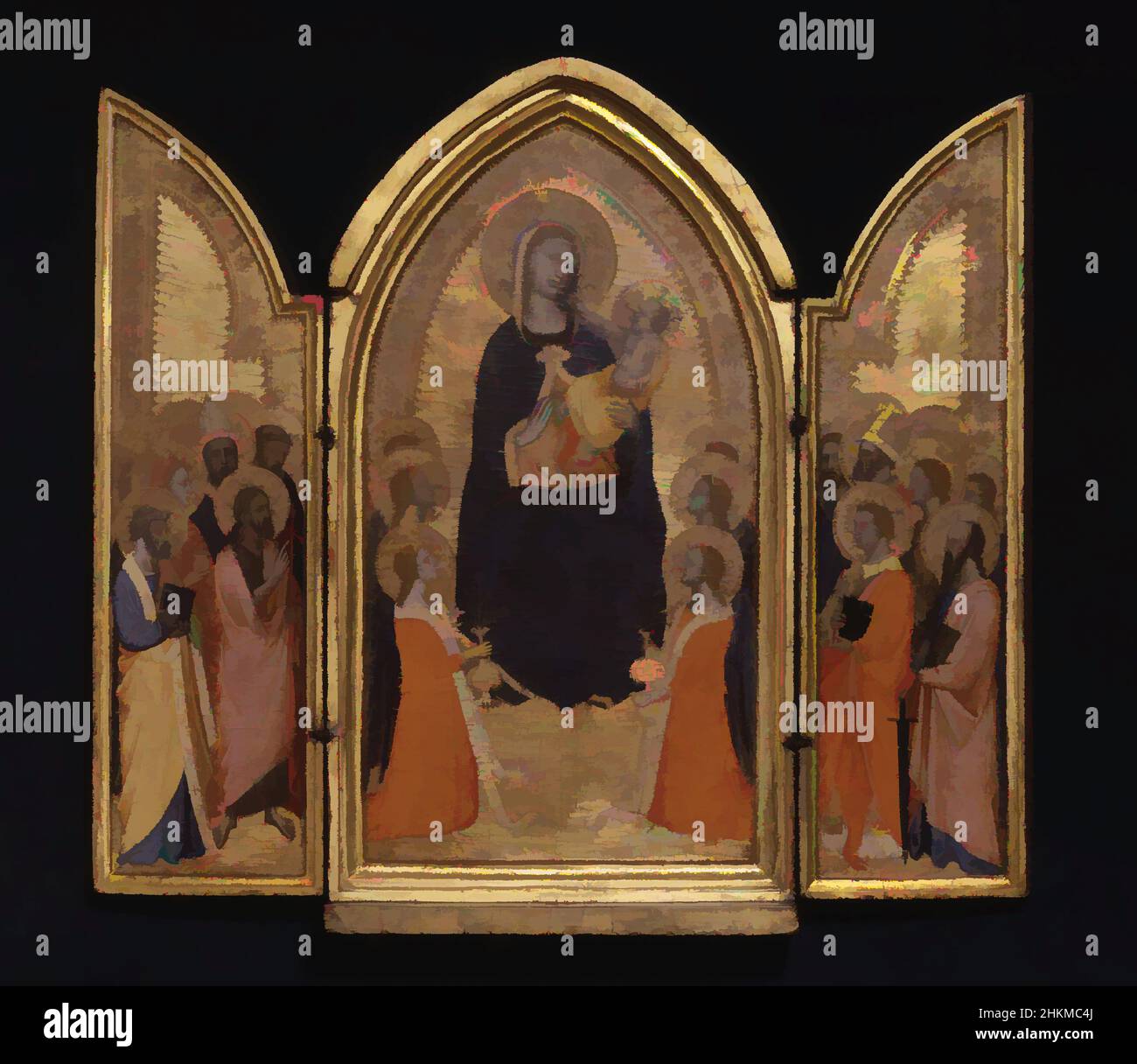 Art inspired by Madonna and Child with Saints (The Sterbini Triptych ...