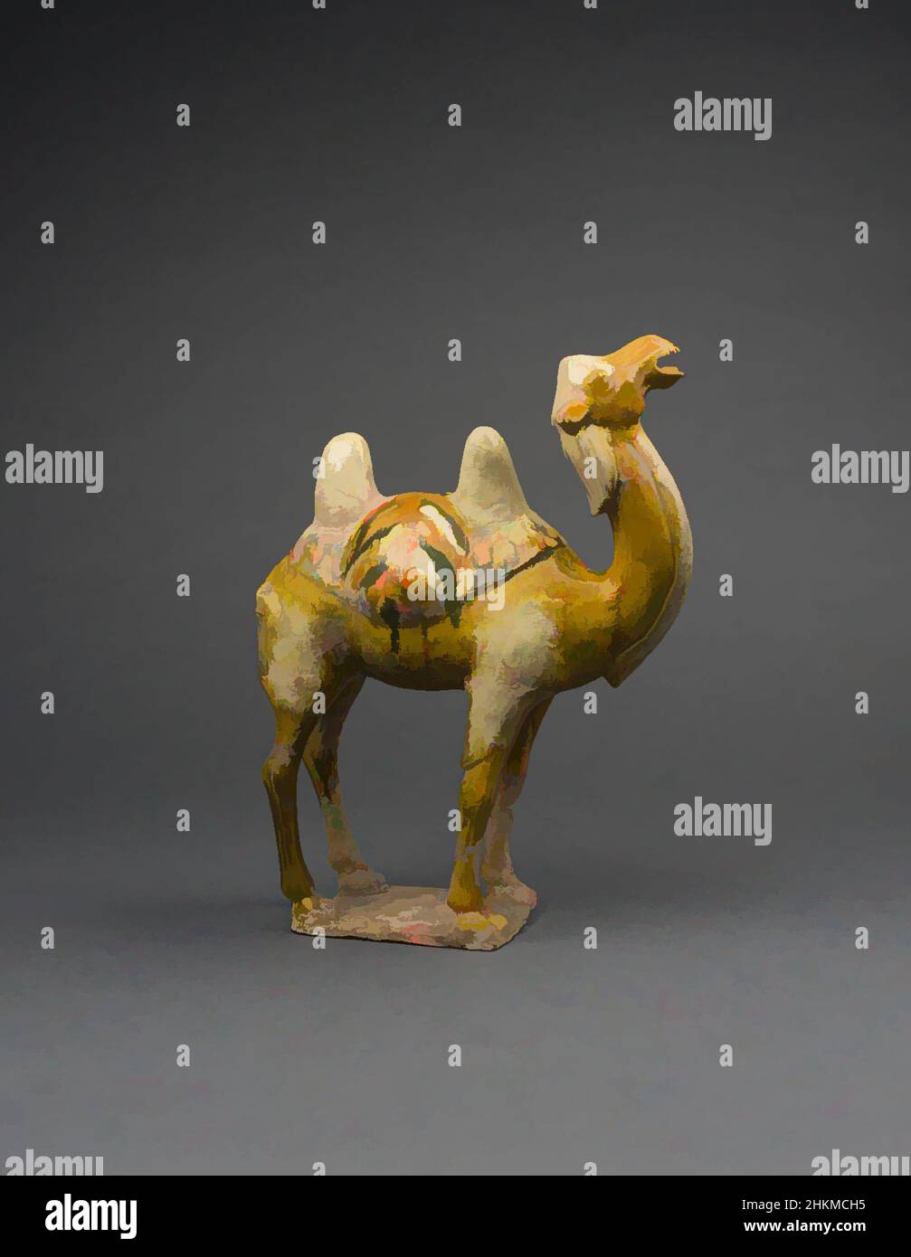 Art inspired by Figure of a Bactrian Camel, Chinese, Tang dynasty, 618 ...