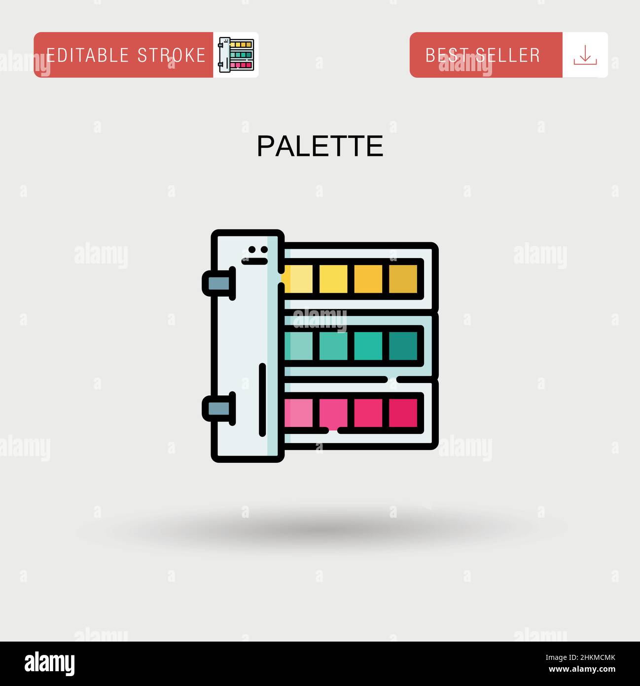 Palette Simple vector icon Stock Vector Image & Art - Alamy