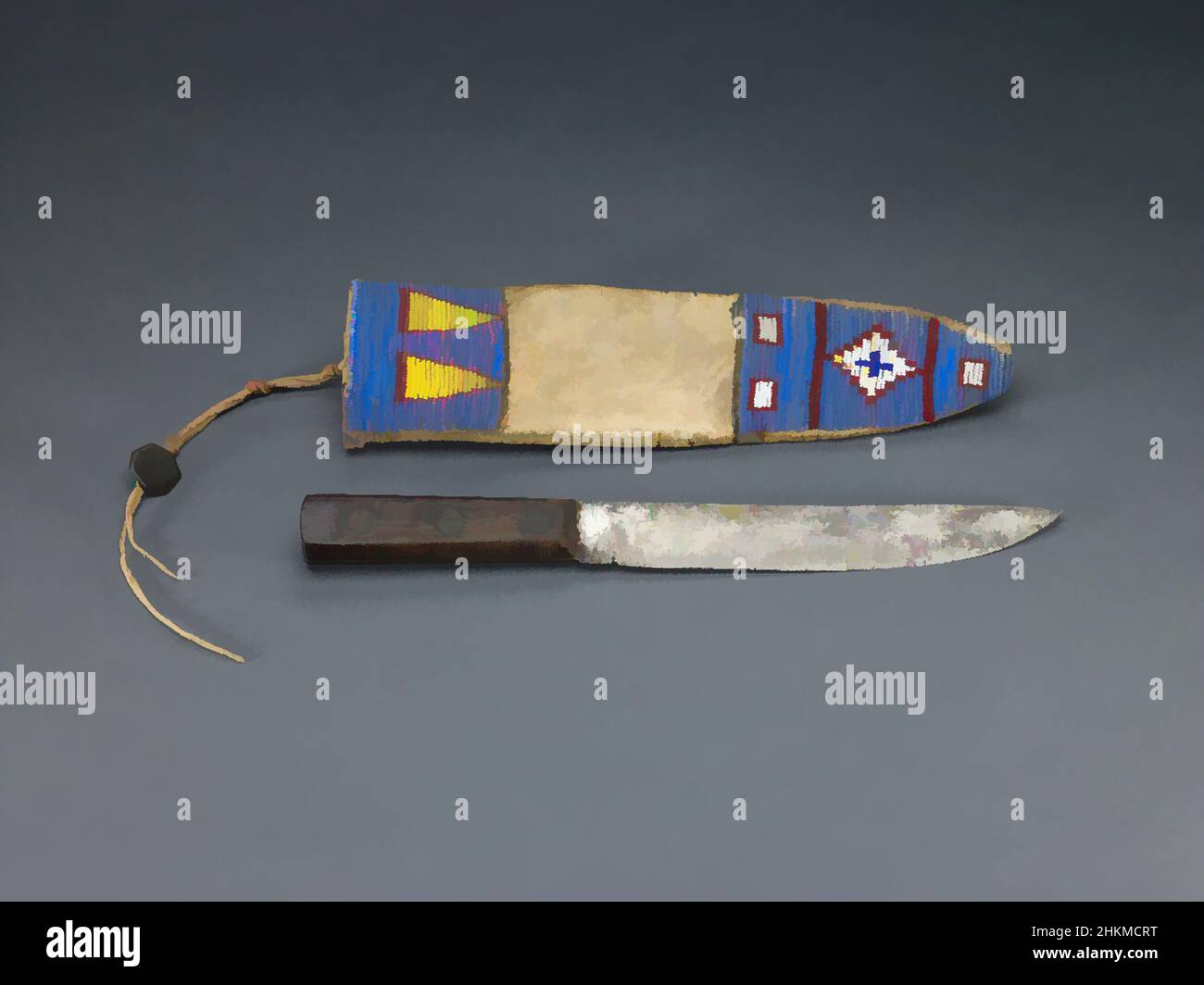 Art inspired by Knife Case and Knife, Niitsitapi (Blackfeet), or ...