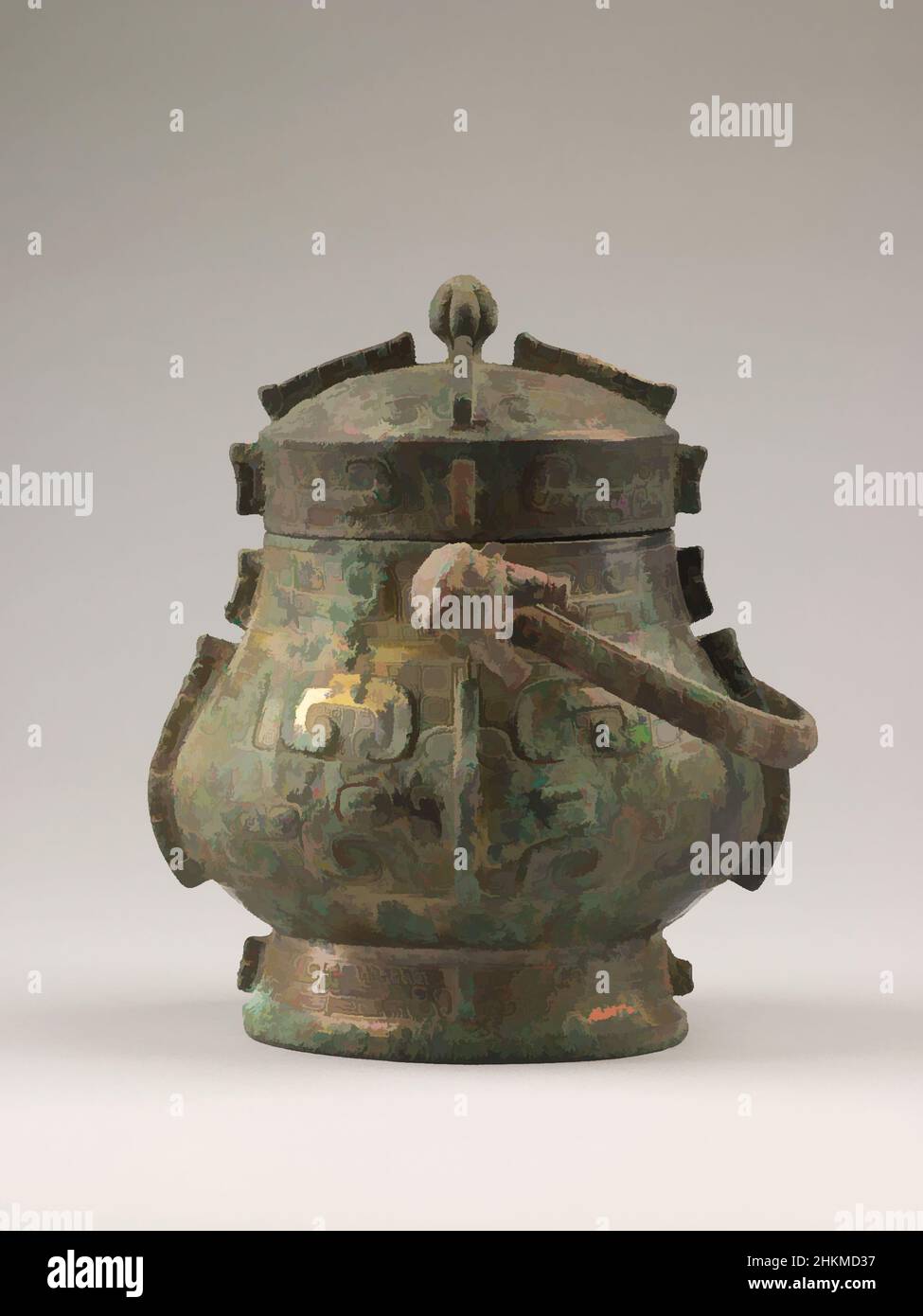 Art inspired by Covered Wine Vessel (you) with Swing Handle and Design ...