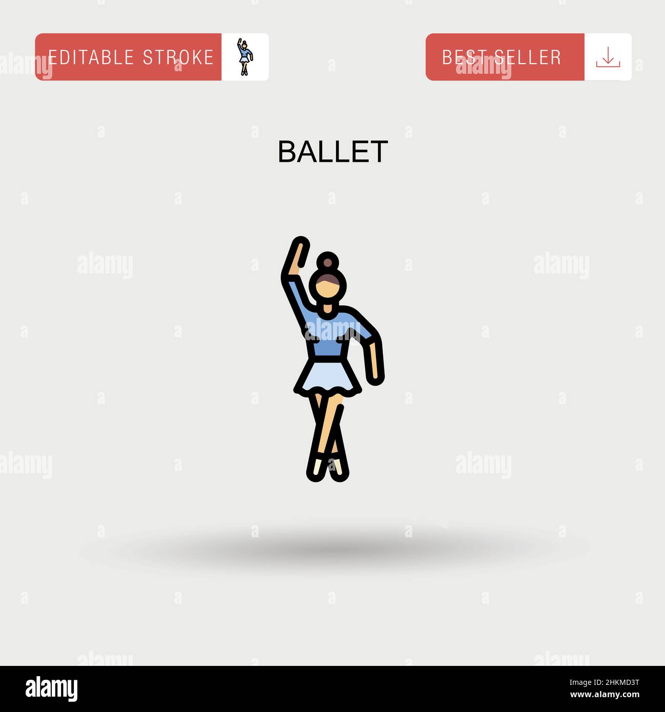 Ballet Simple vector icon Stock Vector Image & Art - Alamy