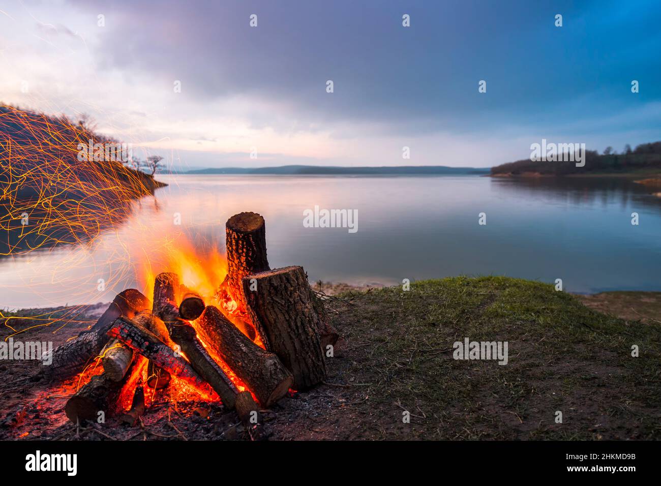 Beside camp fire hi-res stock photography and images - Alamy