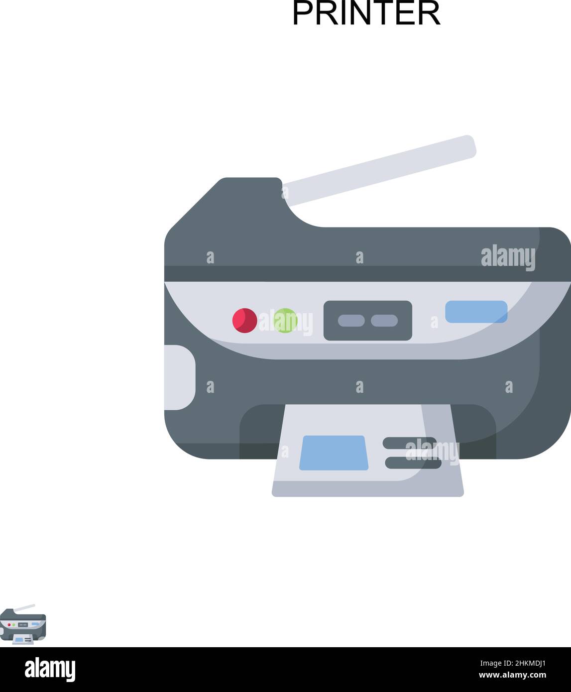 Printer Simple vector icon. Illustration symbol design template for web ...