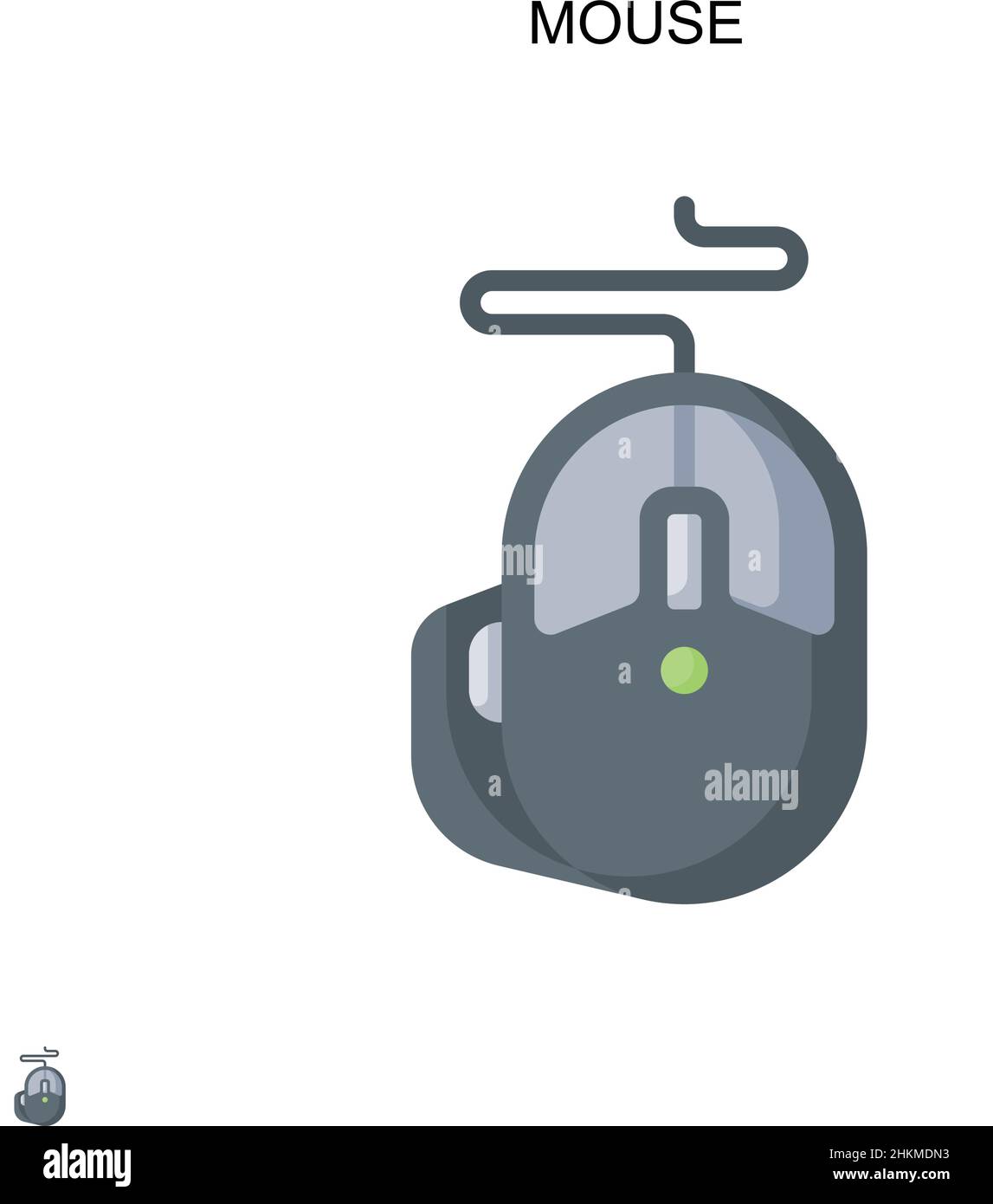 Mouse Simple vector icon. Illustration symbol design template for web ...