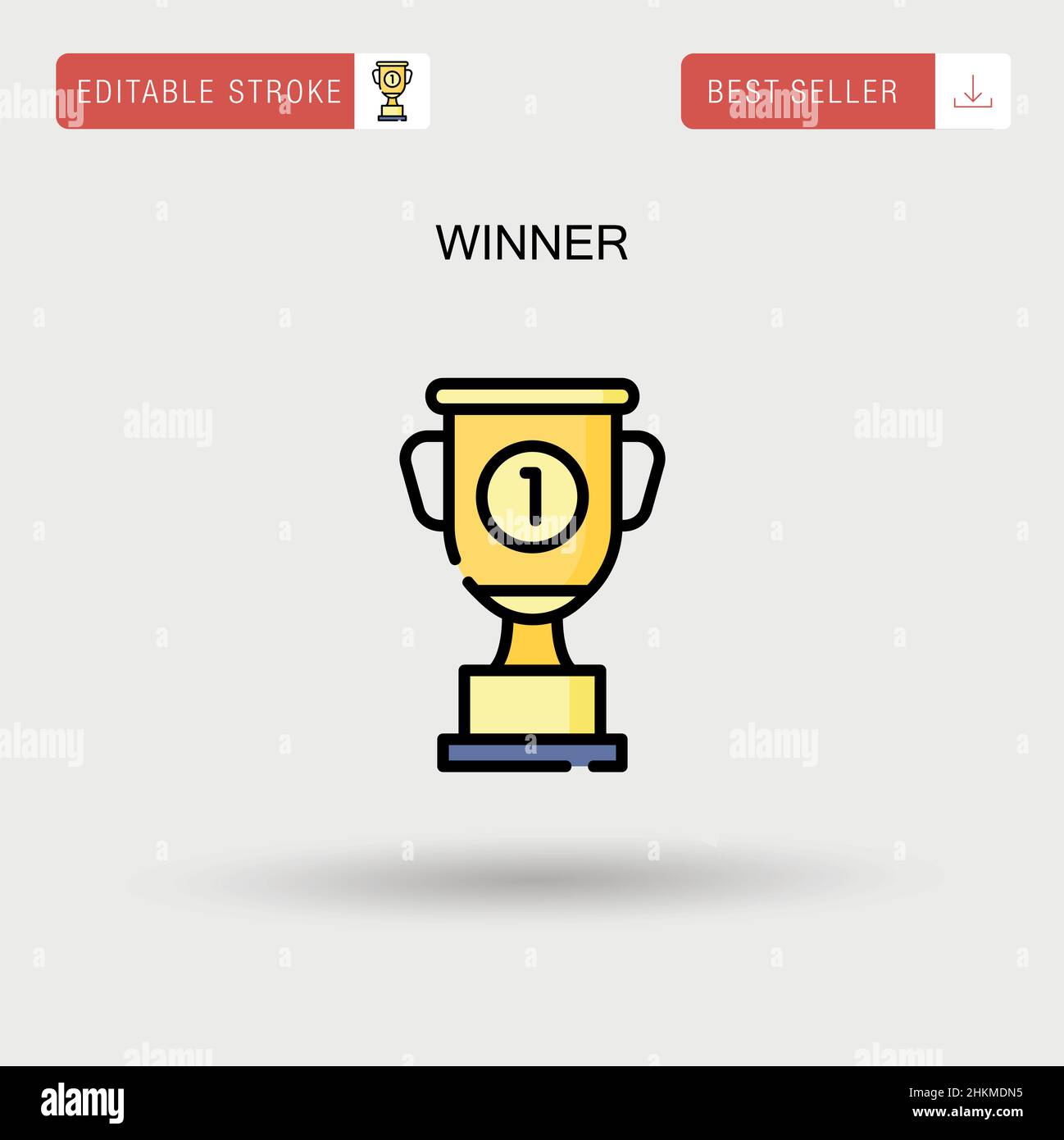 Winner Simple vector icon Stock Vector Image & Art - Alamy