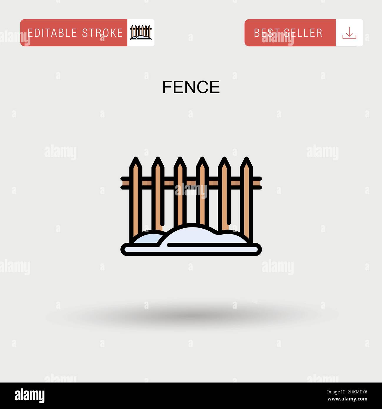 Fence Simple vector icon Stock Vector Image & Art - Alamy