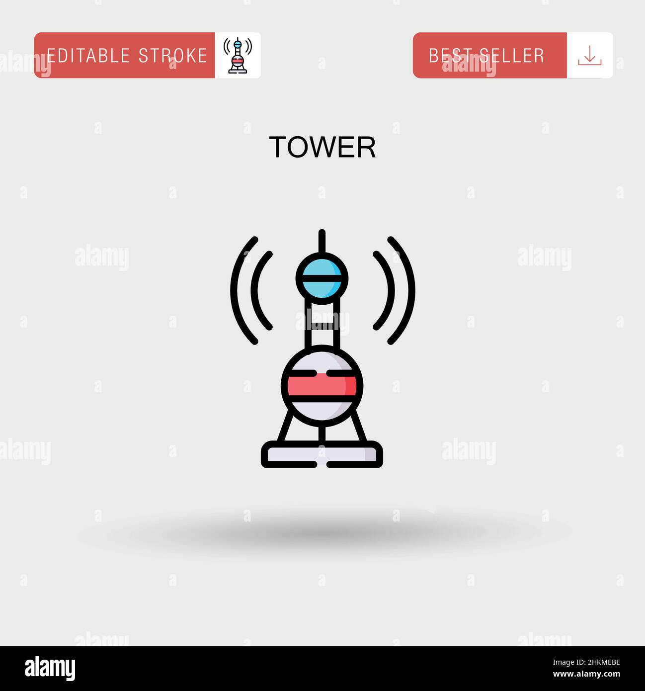 Building tower icon city Stock Vector Images - Alamy