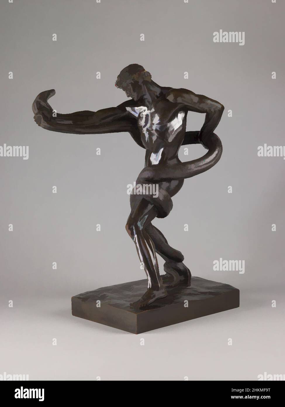 Art inspired by Athlete Wrestling with a Python, Frederic, Lord ...