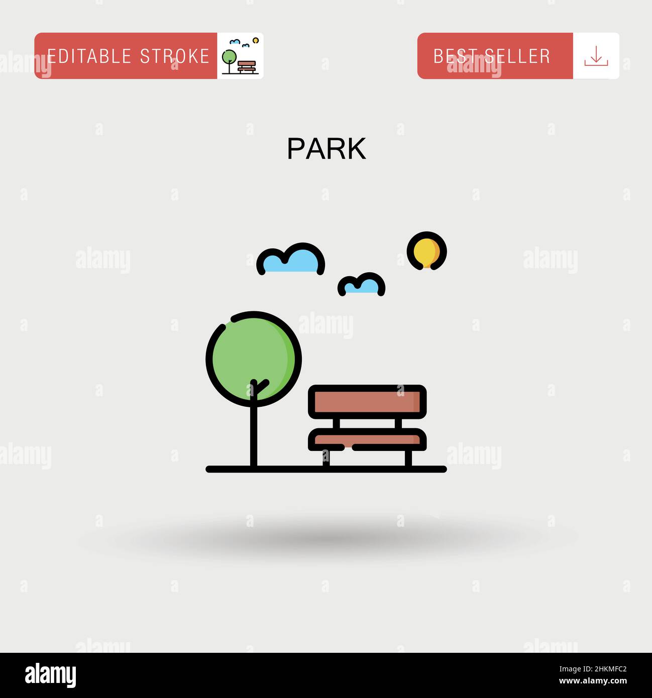 Park Simple vector icon Stock Vector Image & Art - Alamy