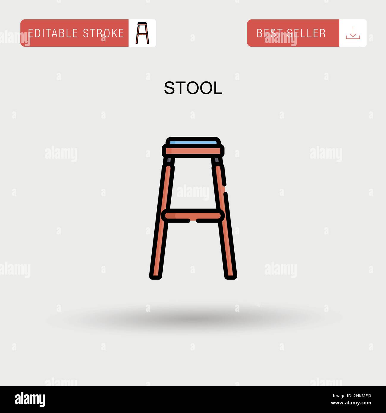 Cafe bar stools Stock Vector Images - Alamy