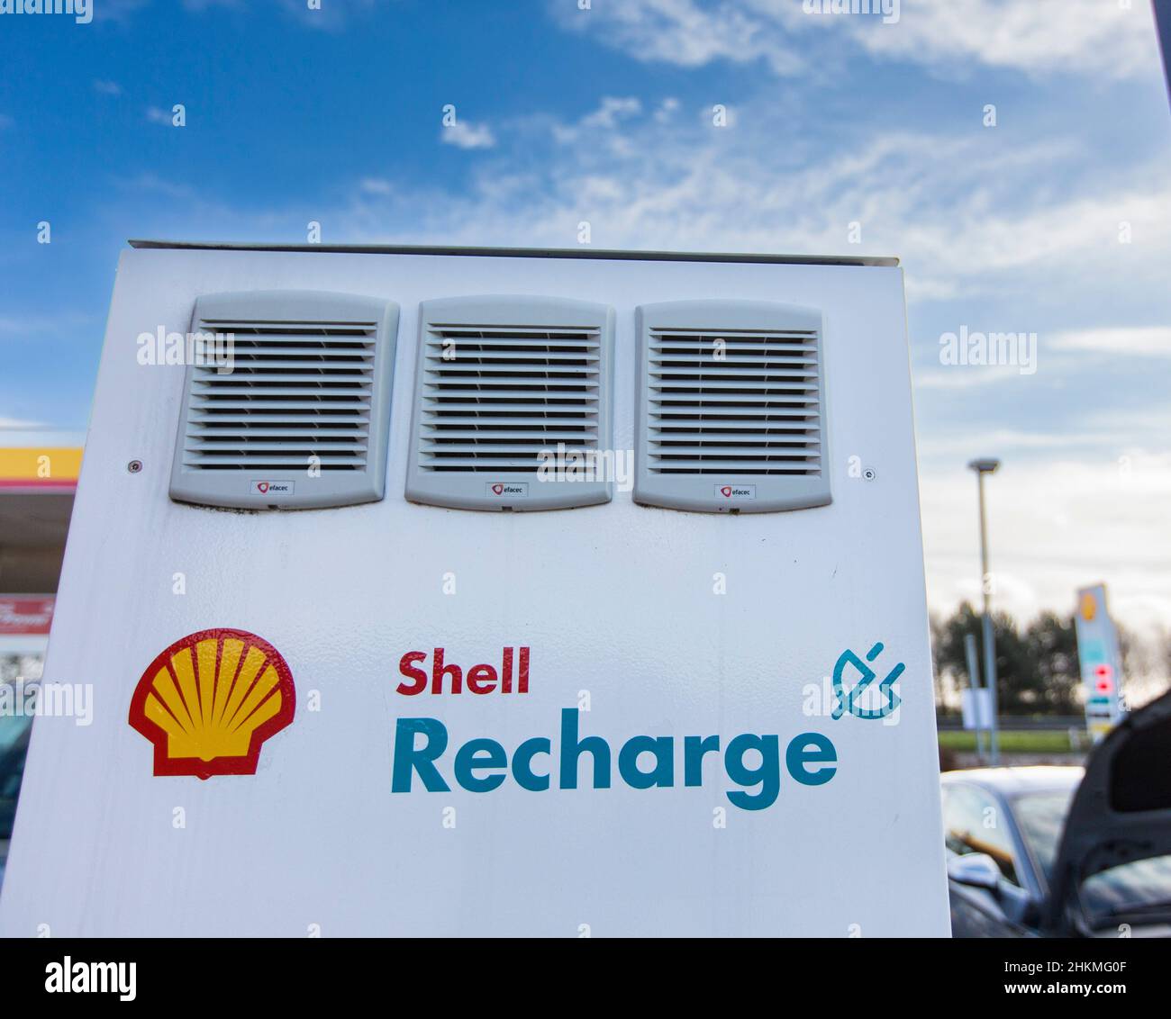 A Shell Recharge - Allego Charging Station for electric powered ...