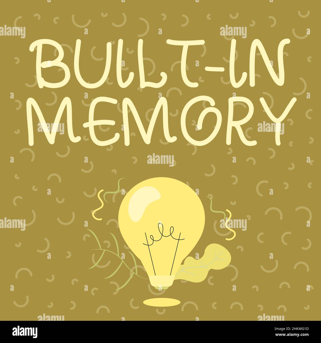 Sign displaying Built In Memory. Business overview device or feature ...